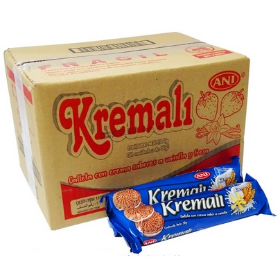 GALLETA KREMALY VAINILLA X 48 | CONFITERÍA MINERVA
