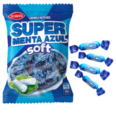 CARAMELO MENTA SUPER SOFT X 100 | CONFITERÍA MINERVA