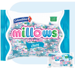 MASMELO MILLOWS INDIVIDUAL OSOS X 50 | CONFITERÍA MINERVA