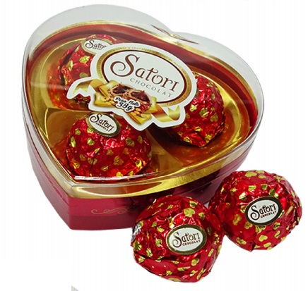 CHOCOLATE SATORI CORAZON X 3 | CONFITERÍA MINERVA