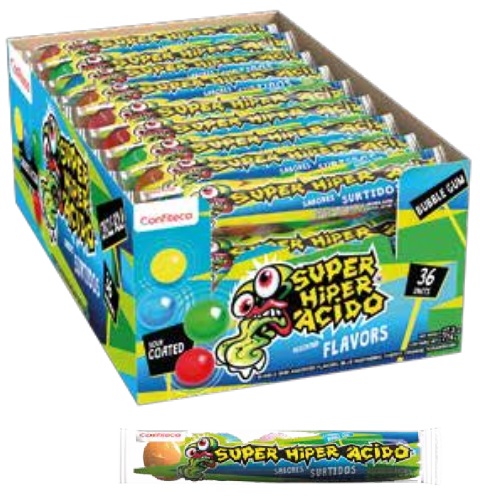 CHICLE ACIDO SHOCK X 36 | CONFITERÍA MINERVA
